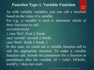PHP function | PPTX