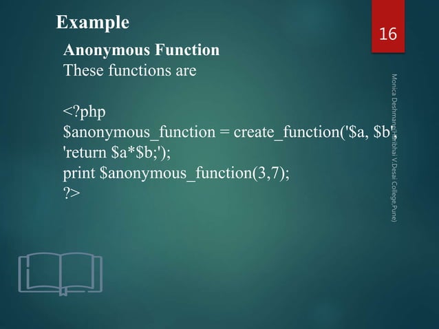 PHP function | PPTX