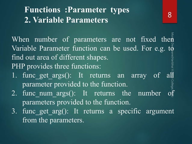PHP function | PPT