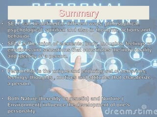 PERDEV- KNOWING ONESELF | PPTX