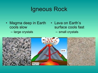 Earth Science: Chapter 2: lesson 2 Rocks | PPT