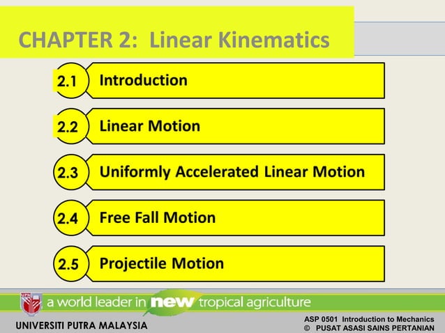 Chap 2 linear kinematics | PPT | Physics | Science
