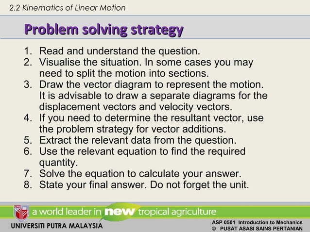 Chap 2 linear kinematics | PPT | Physics | Science