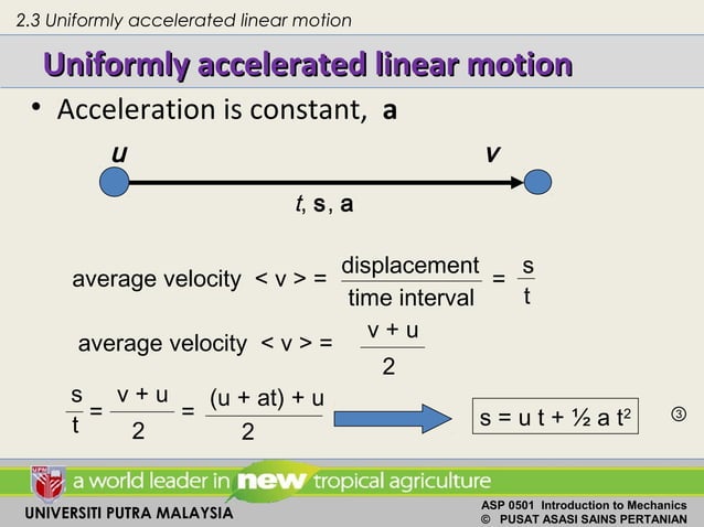 Chap 2 linear kinematics | PPT | Physics | Science