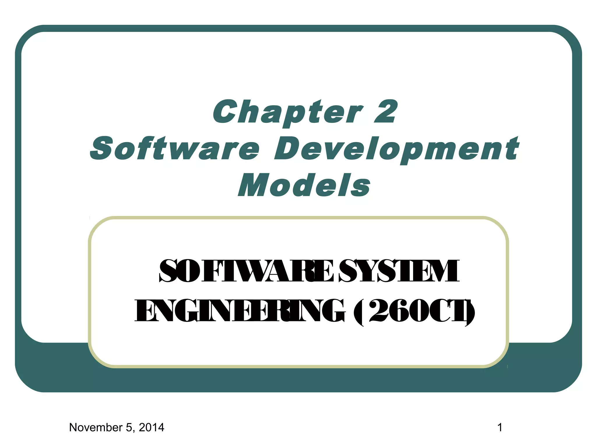 Software System Engineering - Chapter 2 | PPT