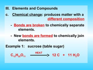 Chapter 2 - Matter and Change | PPT