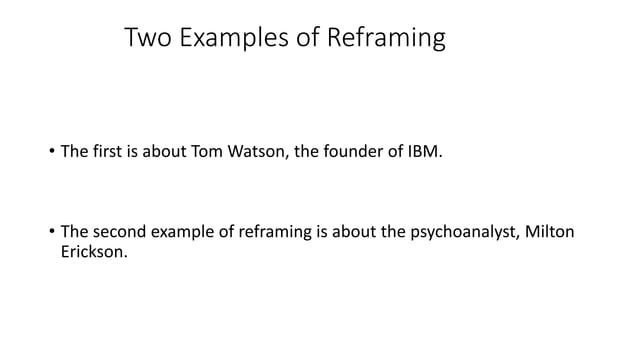 PROBLEM REFRAMING | PPTX