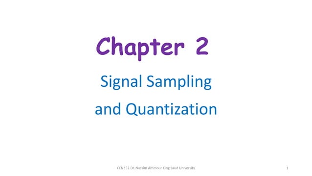 Signal, Sampling and signal quantization | PDF | Digital Audio | Computer Software and Applications