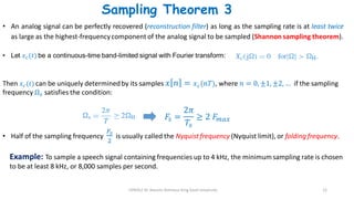 Signal, Sampling and signal quantization | PDF