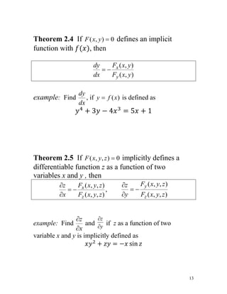 Partial Derivatives Numerical Methods Chapter 2 | PDF
