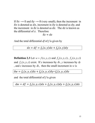 Partial Derivatives Numerical Methods Chapter 2 | PDF