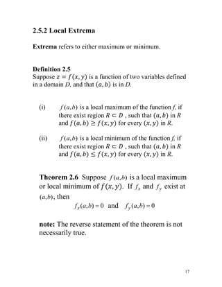 Partial Derivatives Numerical Methods Chapter 2 | PDF