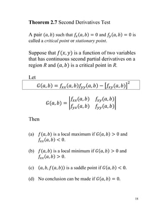 Partial Derivatives Numerical Methods Chapter 2 | PDF
