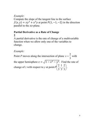 Partial Derivatives Numerical Methods Chapter 2 | PDF