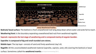 Chap 2 tropical geomorphology deep weathering in tropics - part 2 | PPTX