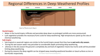 Chap 2 tropical geomorphology deep weathering in tropics - part 2 | PPTX