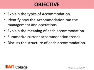 Types of Accommodation | PDF