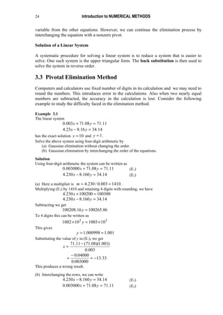 Solution of System of Linear Equations | DOC