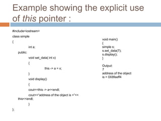 class and objects | PPT