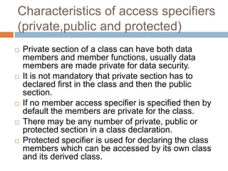 class and objects | PPTX