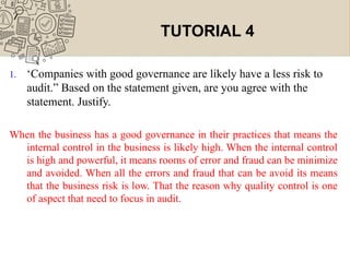 Chapter Three (3) - Audit Planning and procerdure | PPT
