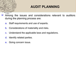 Chapter Three (3) - Audit Planning and procerdure | PPT