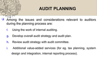 Chapter Three (3) - Audit Planning and procerdure | PPT
