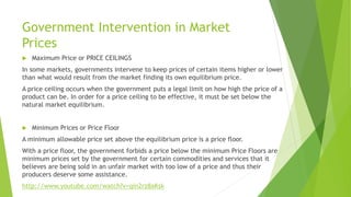 Government Intervention in Price System (core) | PPTX
