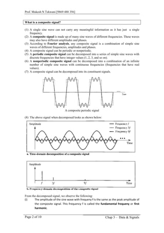 Chap 3 data and signals | PDF