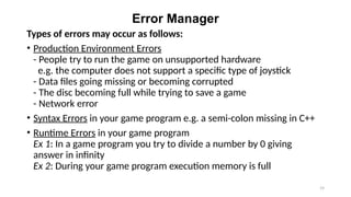 Chap 3 - Game Engine free ppt for your k | PPTX