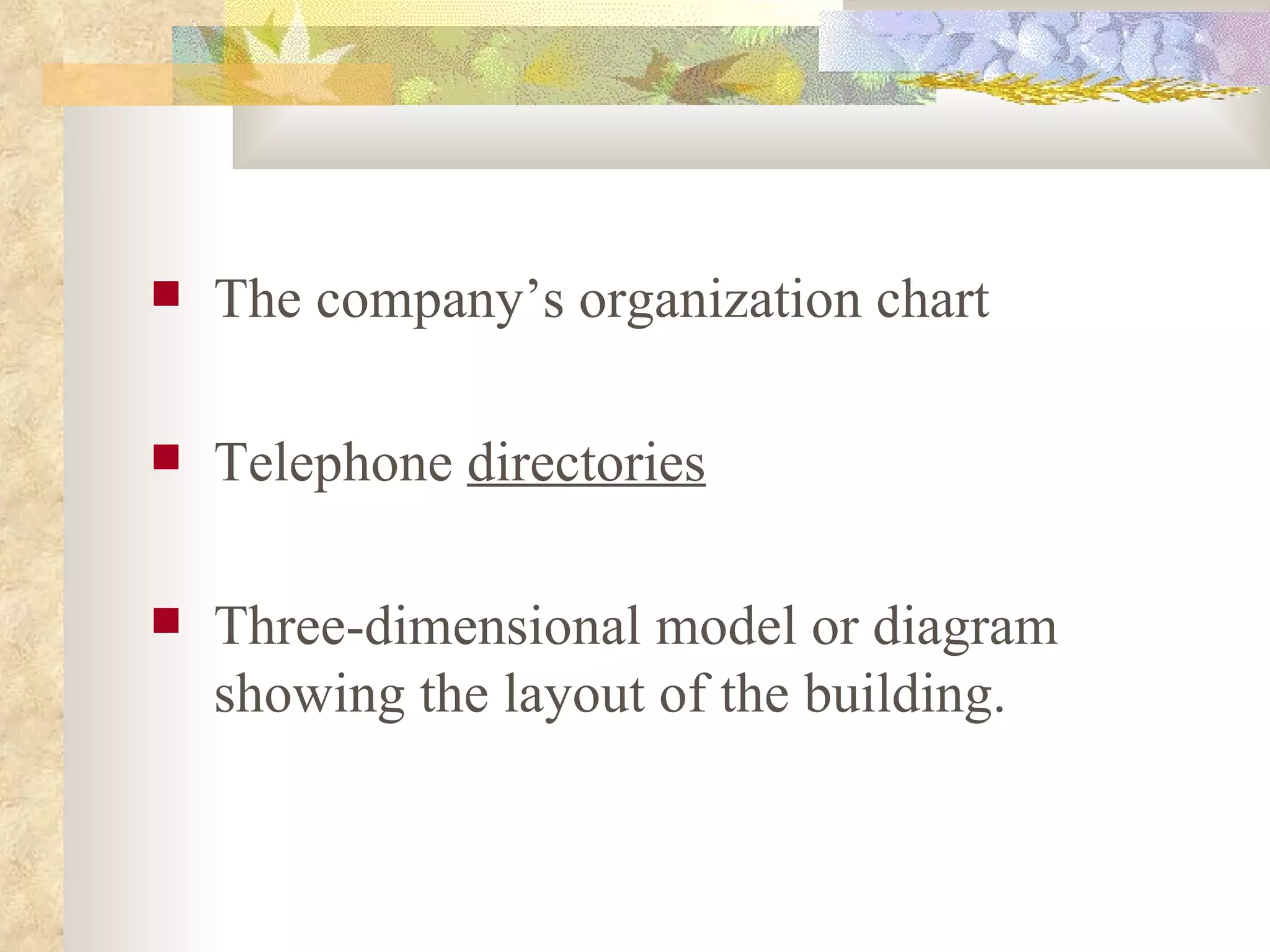 Chap 3 the receptionist | PPT