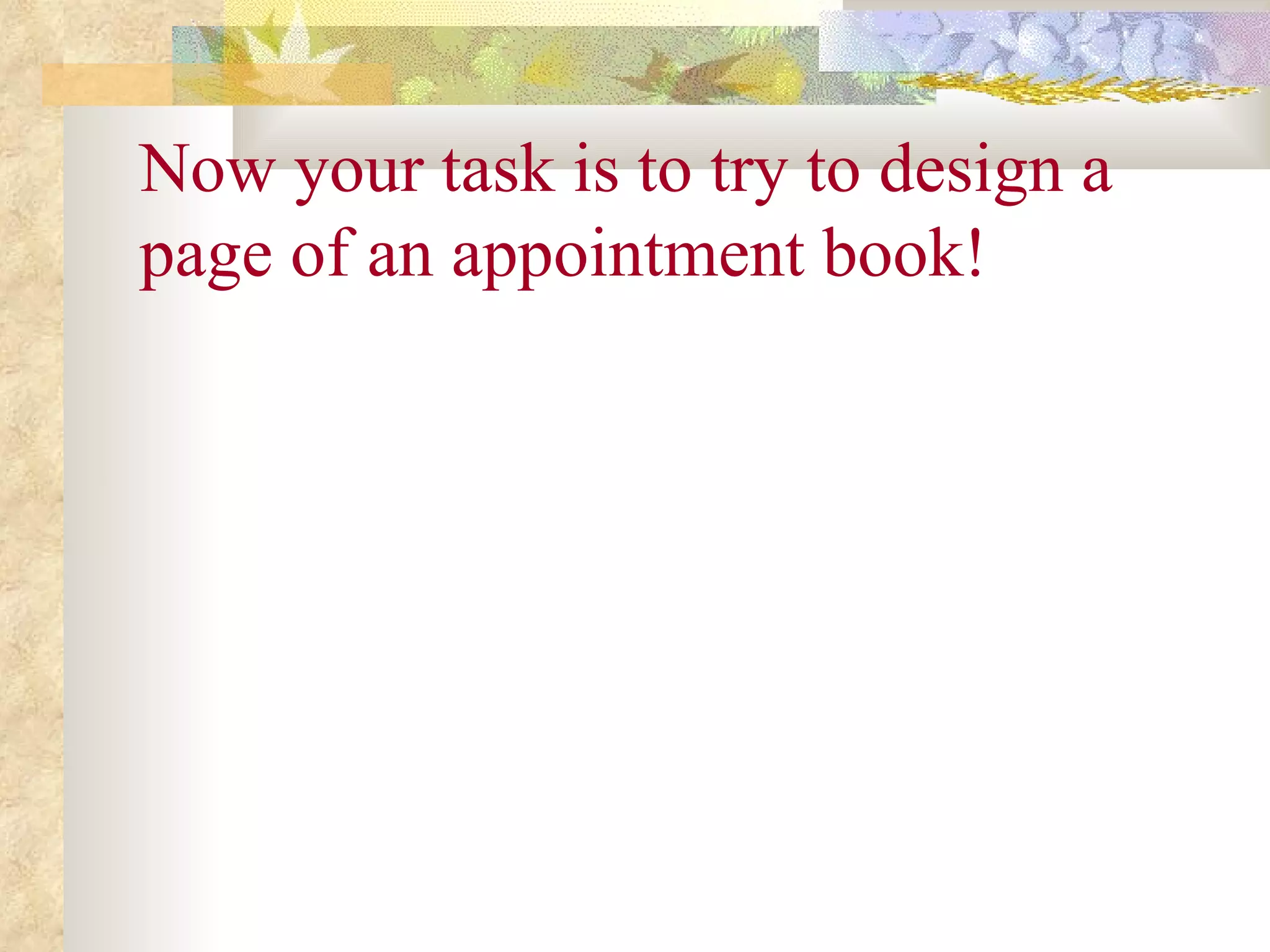 Chap 3 the receptionist | PPT