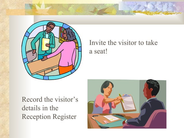 Chap 3 the receptionist | PPT | Telecommunications Industry | Industries