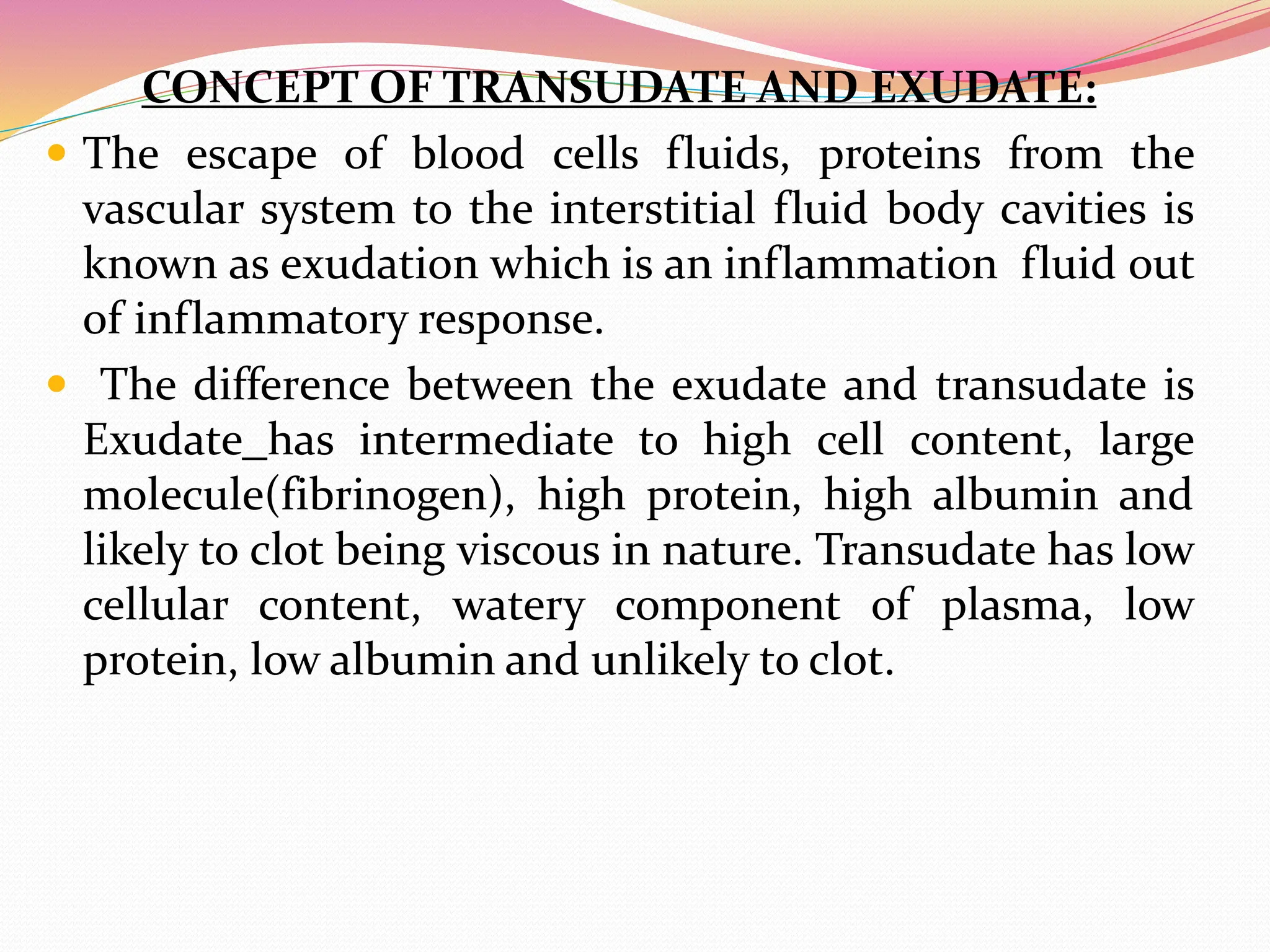 Topic: Acute and chronic inflammation | PPTX