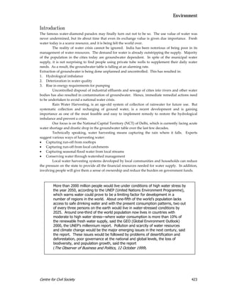 India; Harvesting Rainwater, Catch Water Where it Falls: Rooftop Rain ...