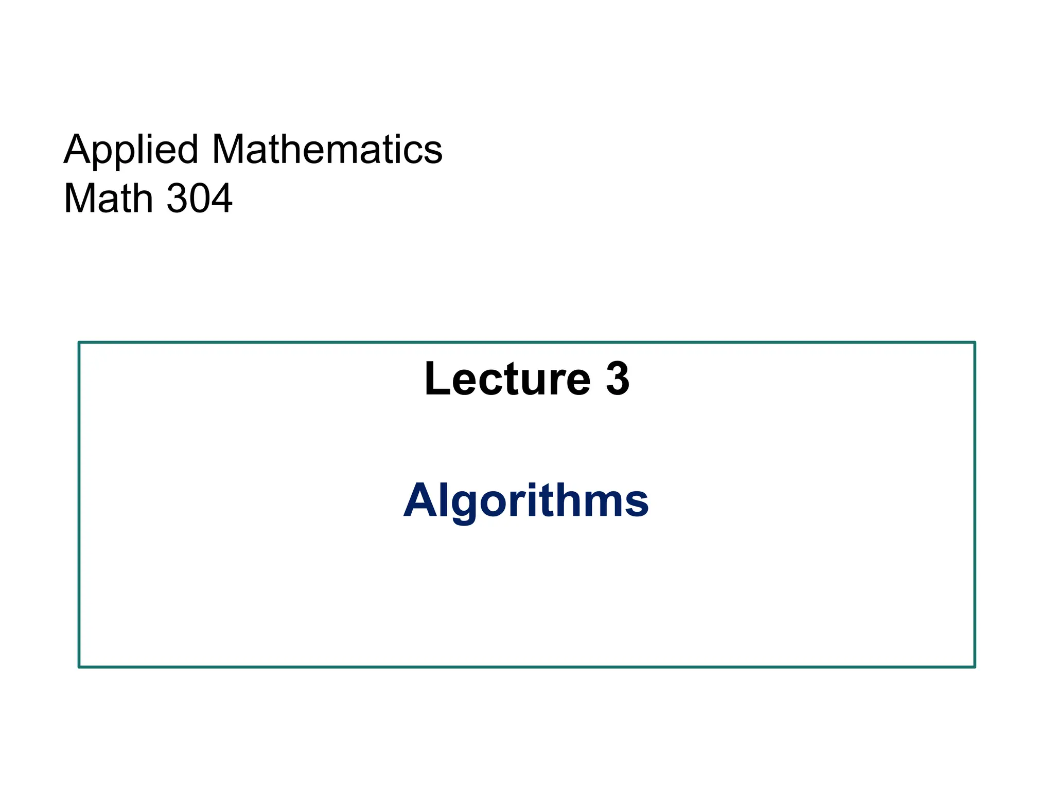 CHAP 3 ALGORITHM for infomatique ingenieure .ppt