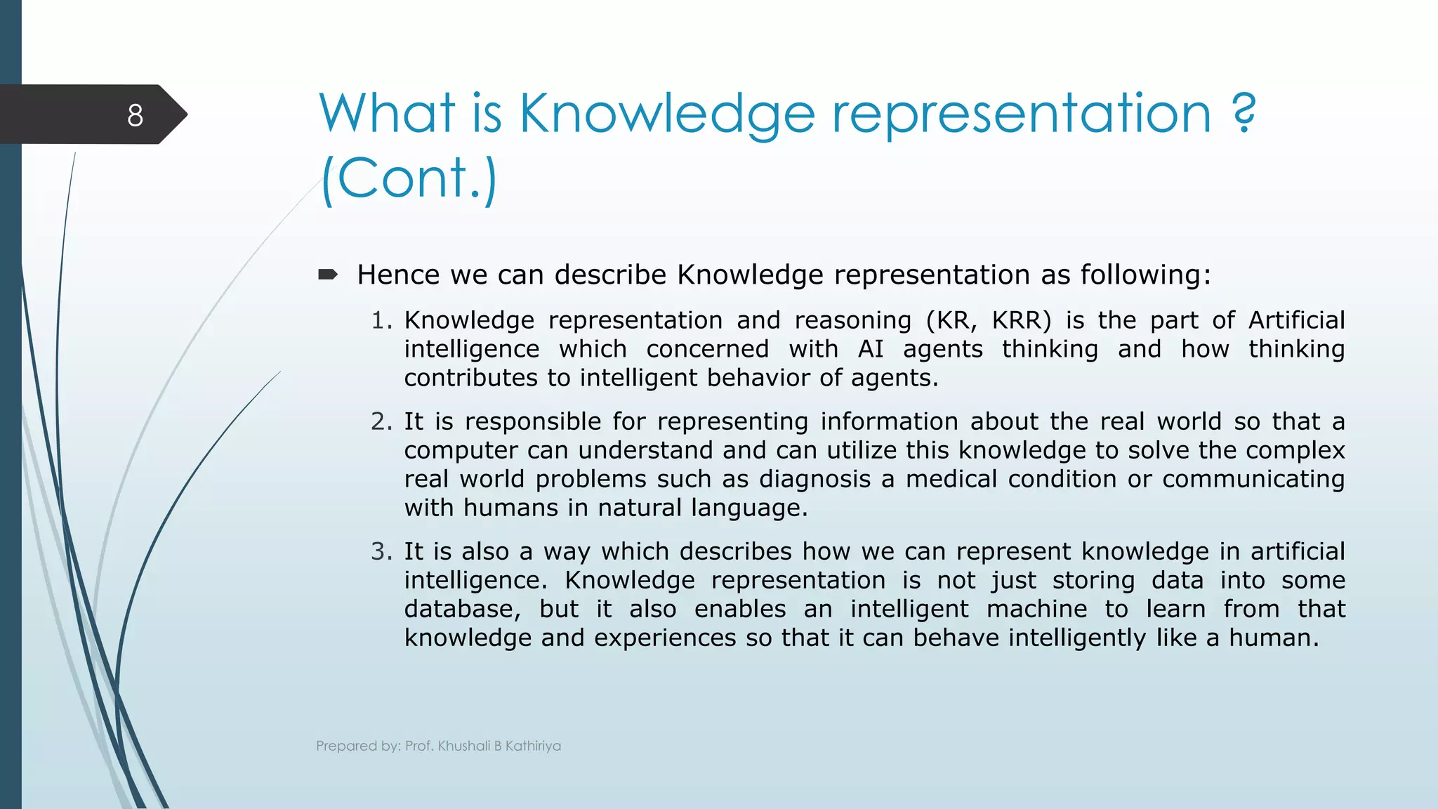 AI_ 3 & 4 Knowledge Representation issues | PDF | Artificial ...