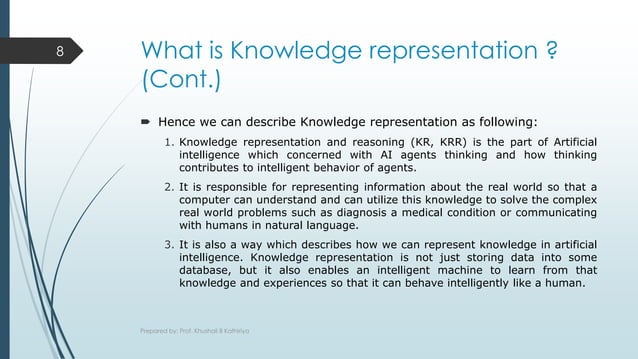 AI_ 3 & 4 Knowledge Representation issues | PDF | Artificial Intelligence | Technology & Computing