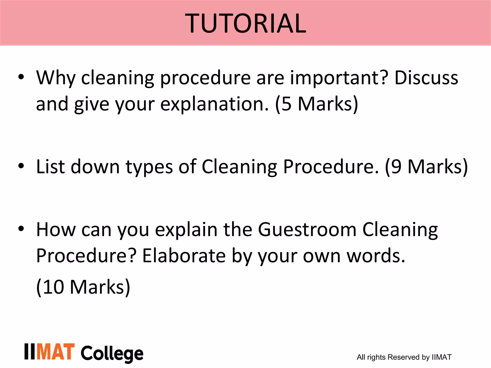 Cleaning Procedure | PDF