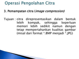Chap 3 - Dasar Pengolahan Citra | PPTX