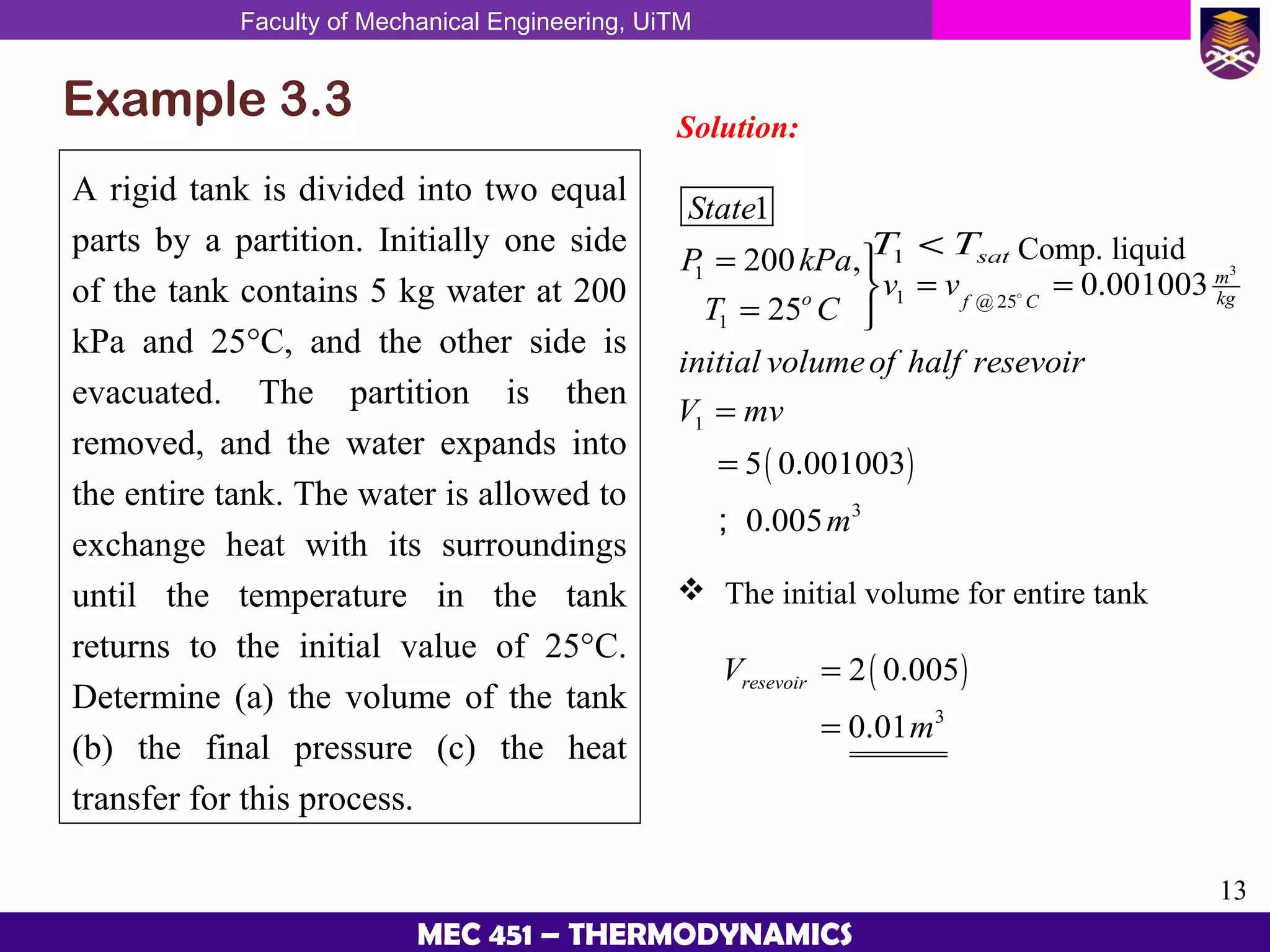 Thermodynamic Chapter 3 First Law Of Thermodynamics | PPT