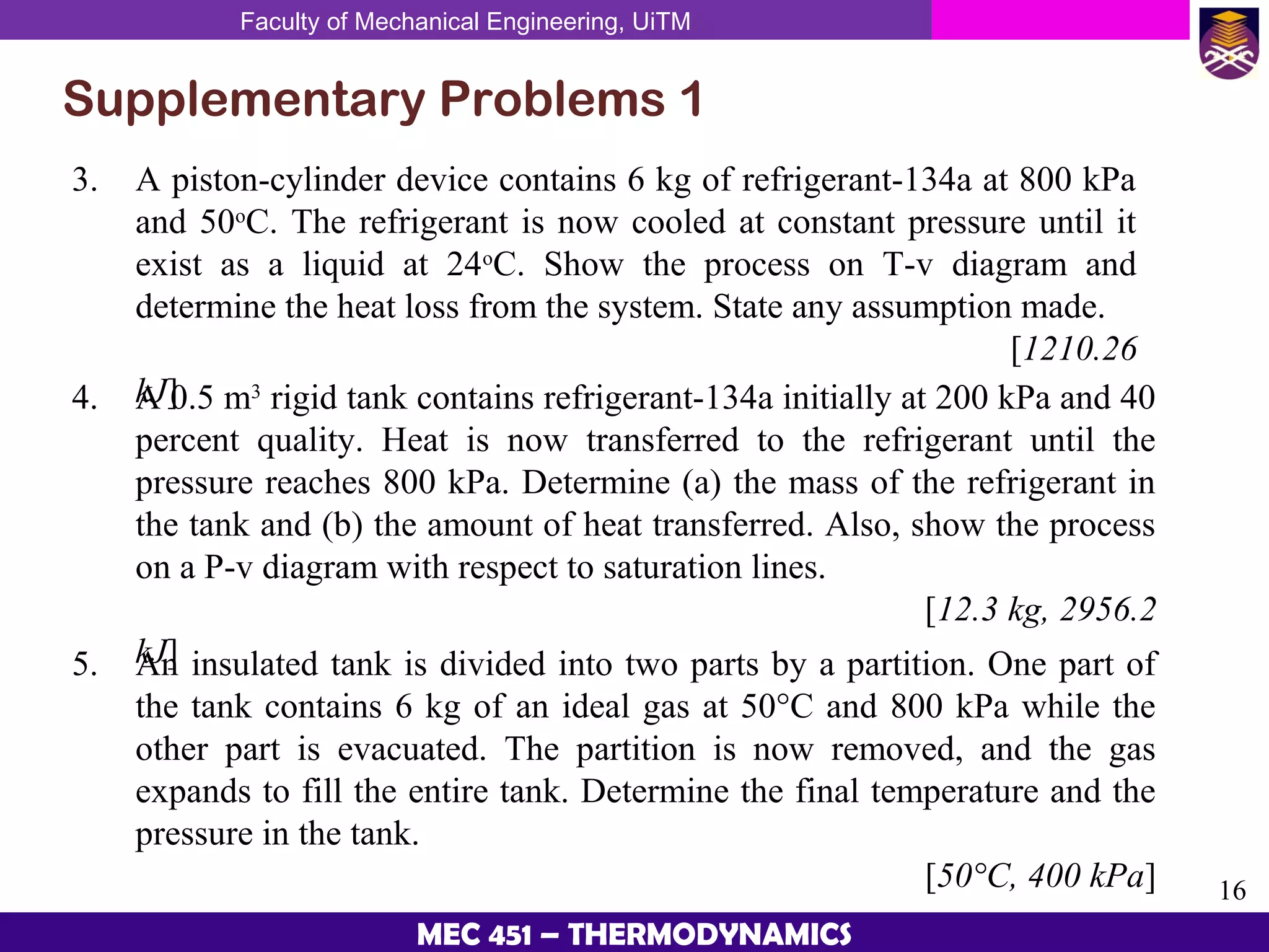 Thermodynamic Chapter 3 First Law Of Thermodynamics | PPT