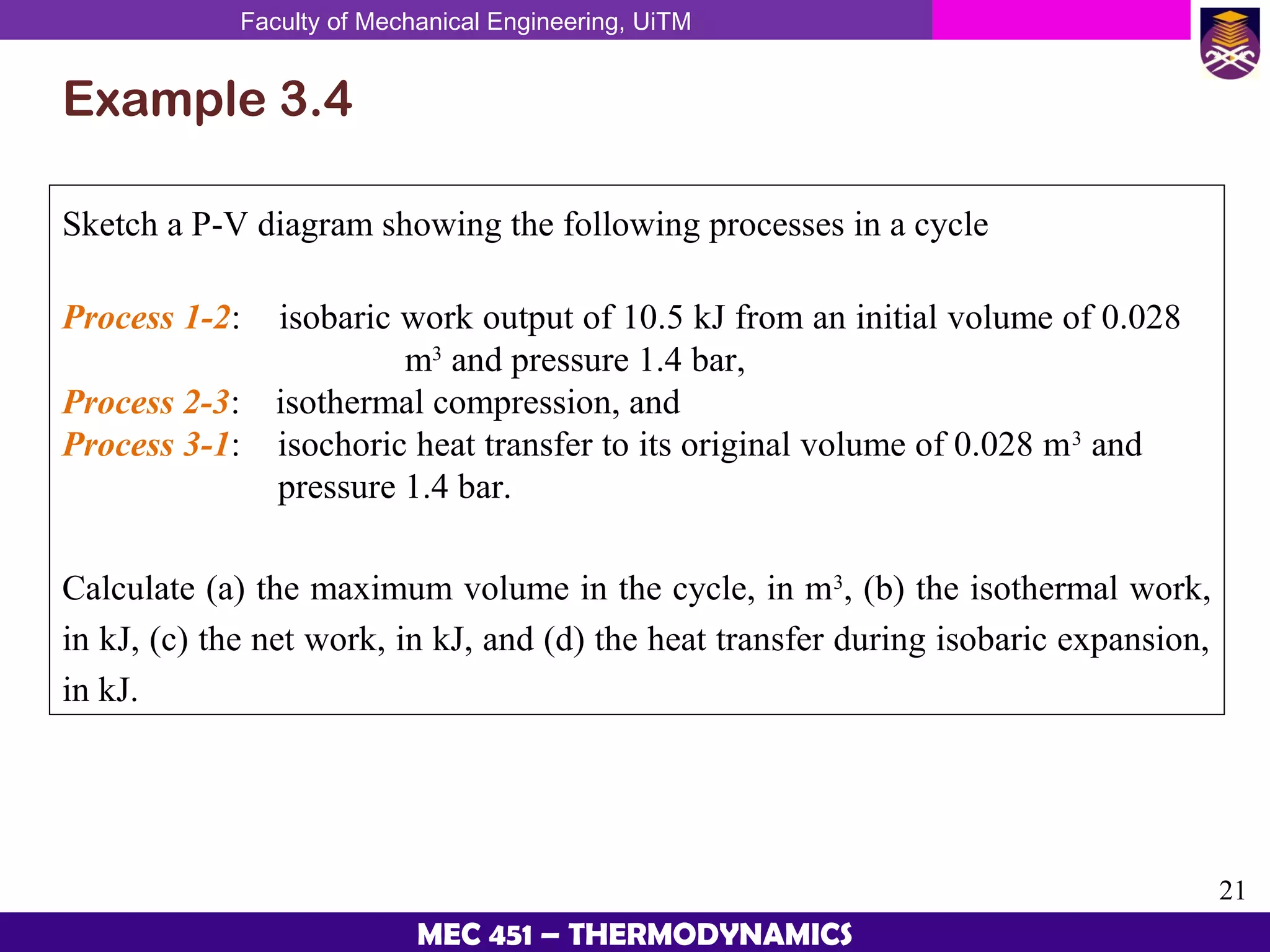 Thermodynamic Chapter 3 First Law Of Thermodynamics | PPT