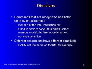 chap3intro.ppt(assembly language fundamentals) | PPT