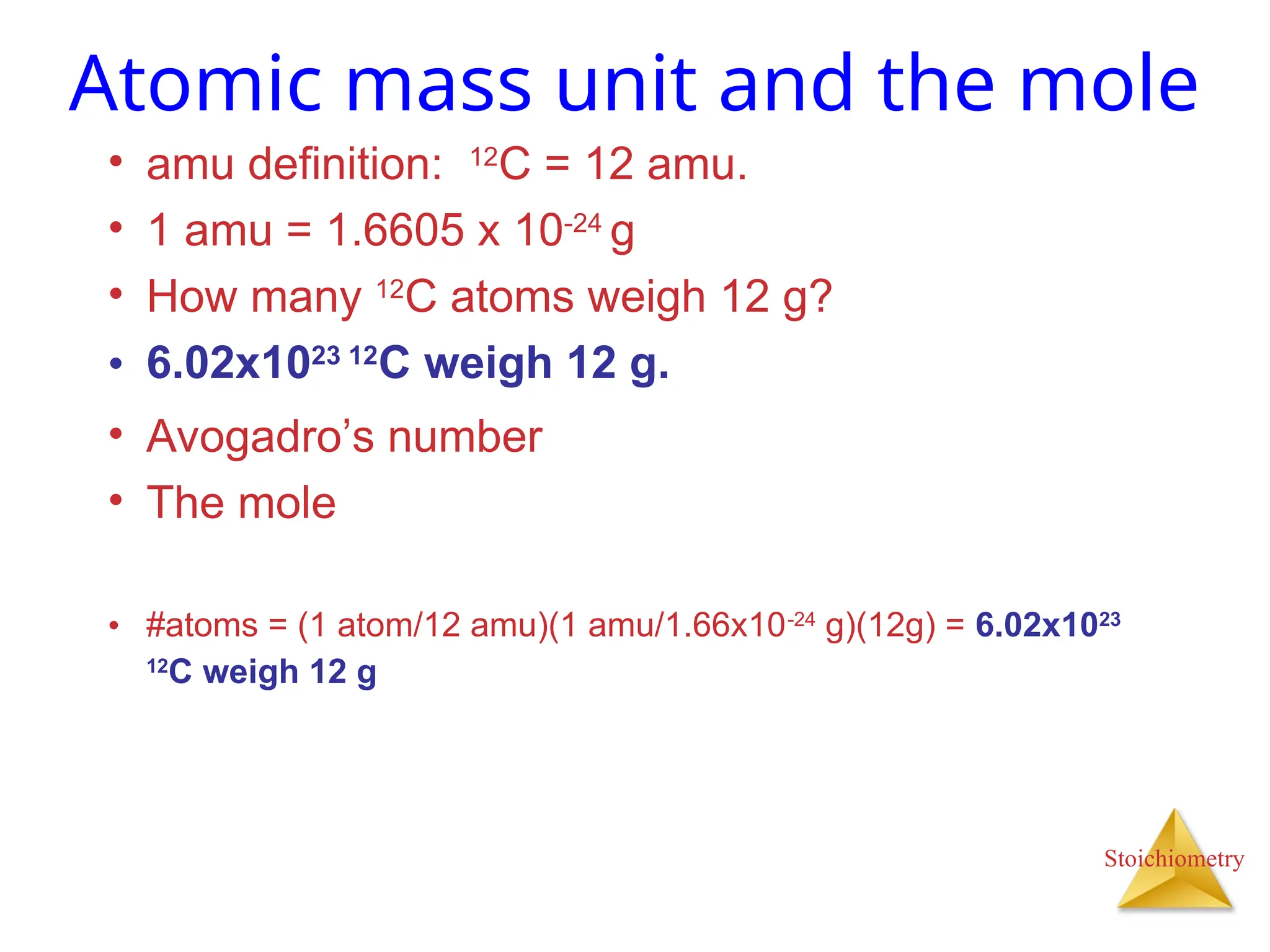 Stoichiometry : Calculations with chemical Formula | PPT