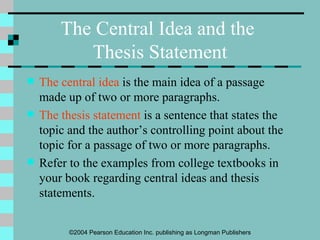 Chap 3 main idea | PPT