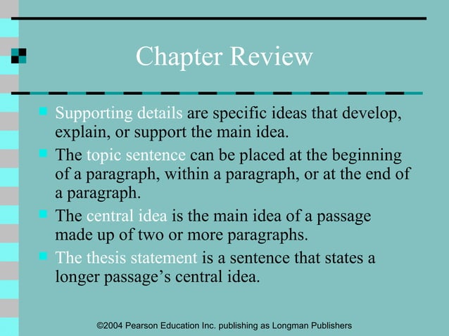 Chap 3 main idea | PPT