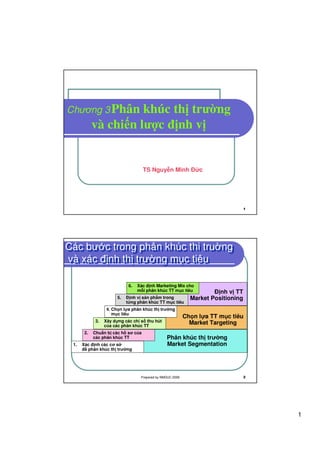 Chap3 phan khuc thi truong va chien luoc dinh vi(1) | PDF