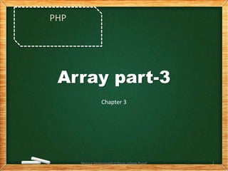 Chap 3php array part 3 | PPT