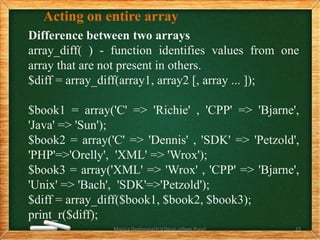 Chap 3php array part 3 | PPT